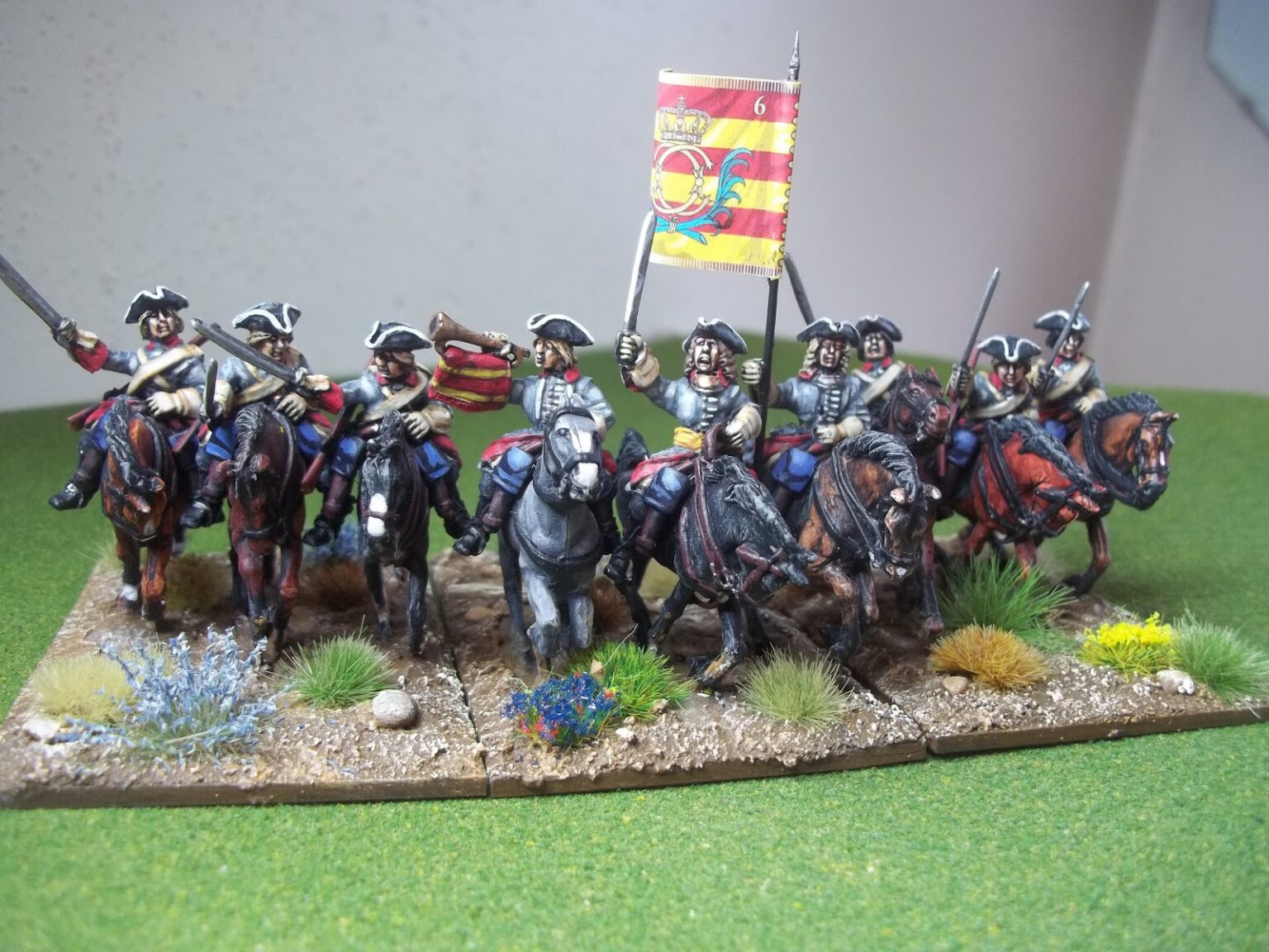 GNW Swedish cavalry regiment in Tricorns - Ebor Miniatures