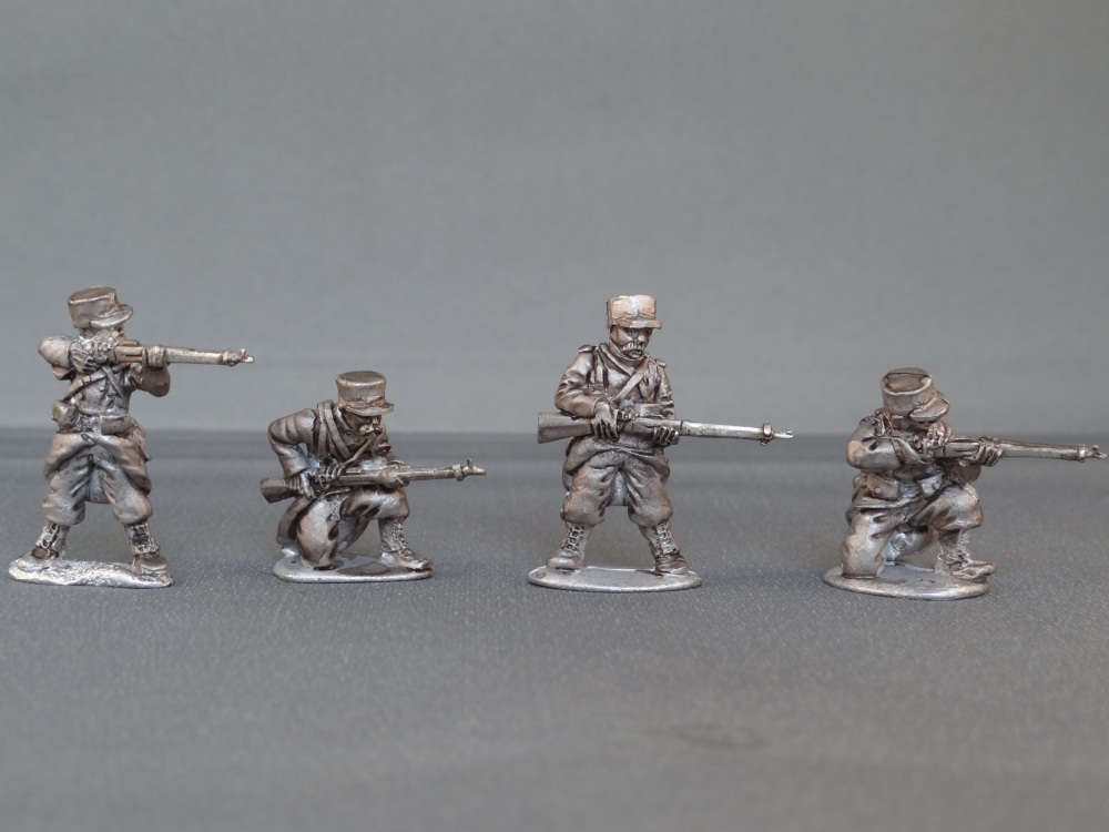 French infantry firing line - Ebor Miniatures